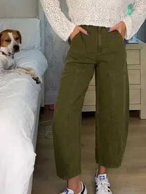 Universal Thread | Jeans | Universal Thread Highrise Easy Barrel Olive ...